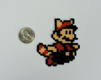 Super Mario World Perler Bead Mini Pin, Zipper Clip, Bag Tag, Pendant ...