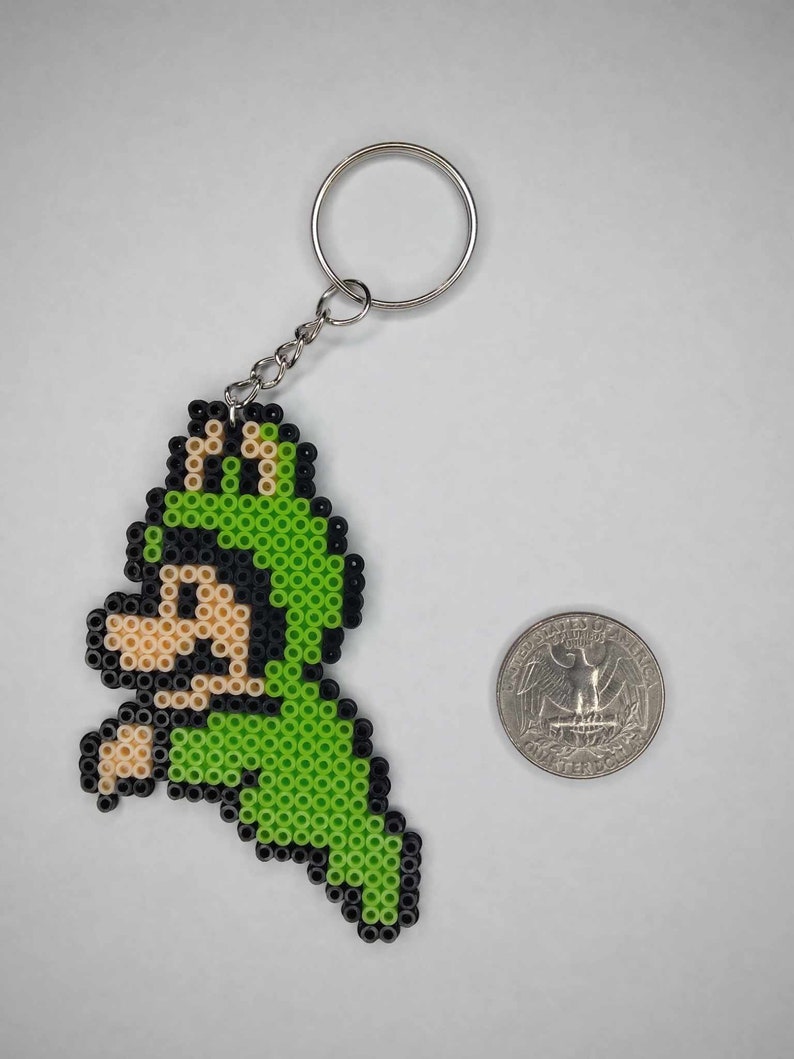 Super Mario World Frog Suit Perler Bead Mini Pendant, Ornament, Magnet ...