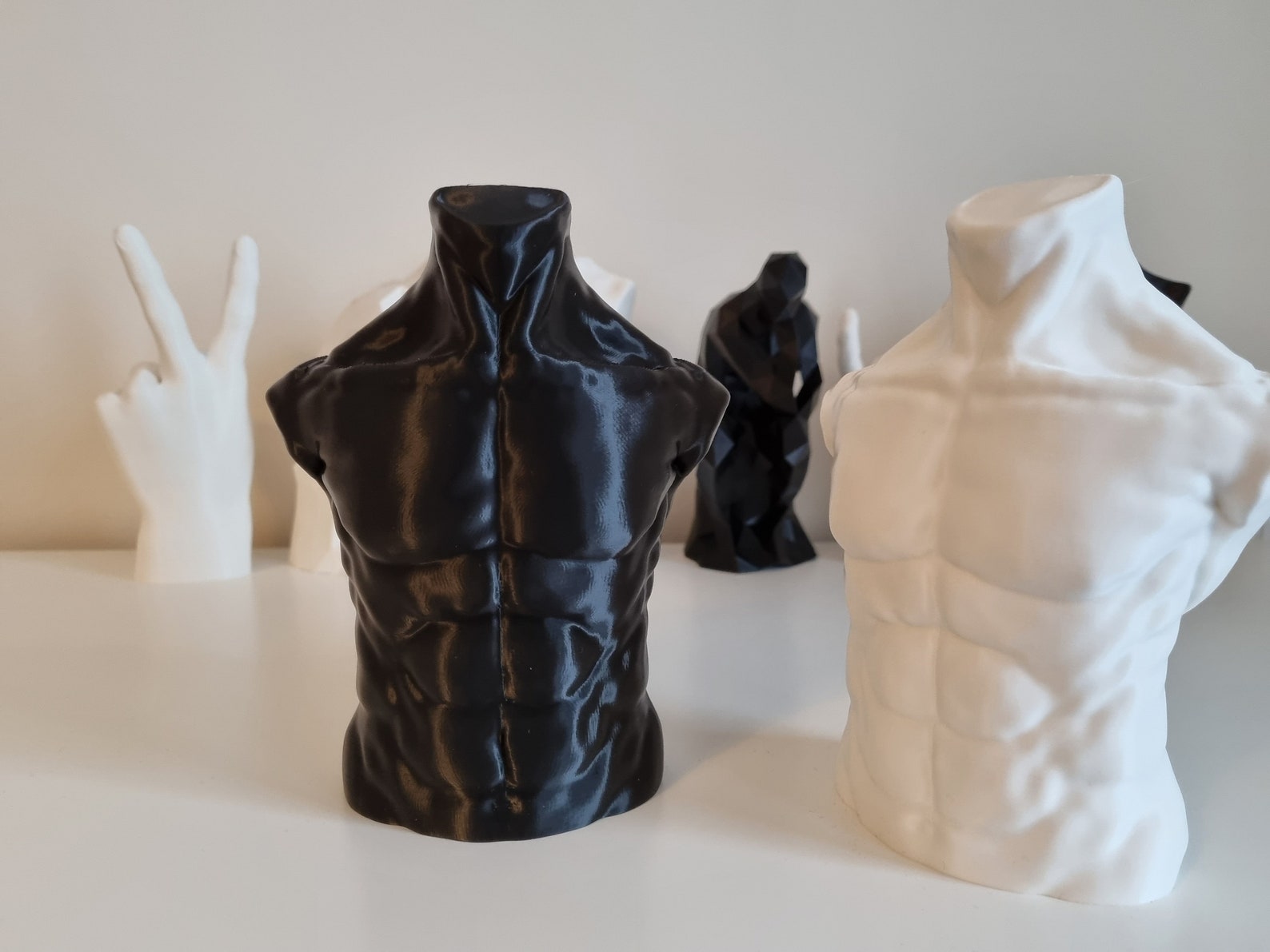 Male Body Torso Plastic Fitness Sculpture / Men Bust / Man - Etsy