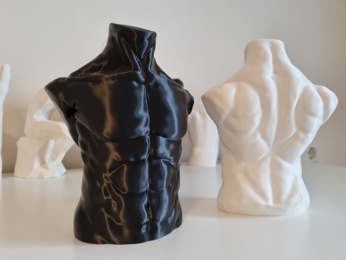 Male Body Torso Plastic Fitness Sculpture / Men Bust / Man - Etsy