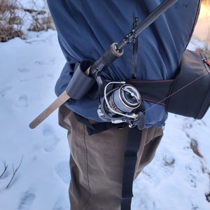 Fishing Rod Holder for Waist Bag / Hands Free Fly Fishing Rod Sleeve ...