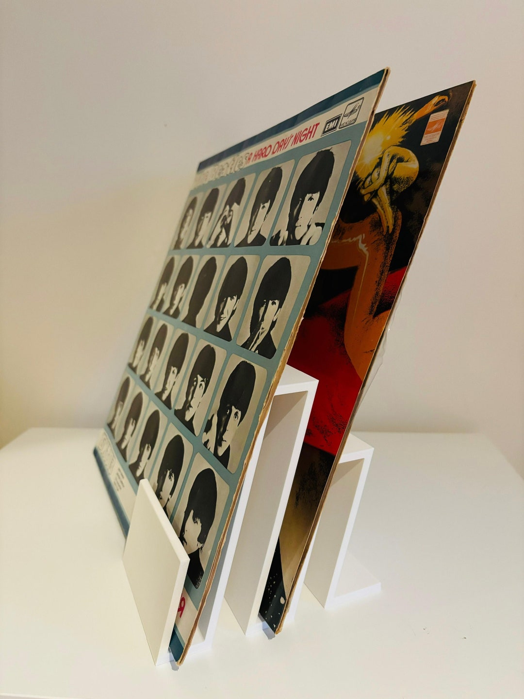 Vinyl Record Stand Holder / Now Playing Plate Vinyl Display / Tabletop ...