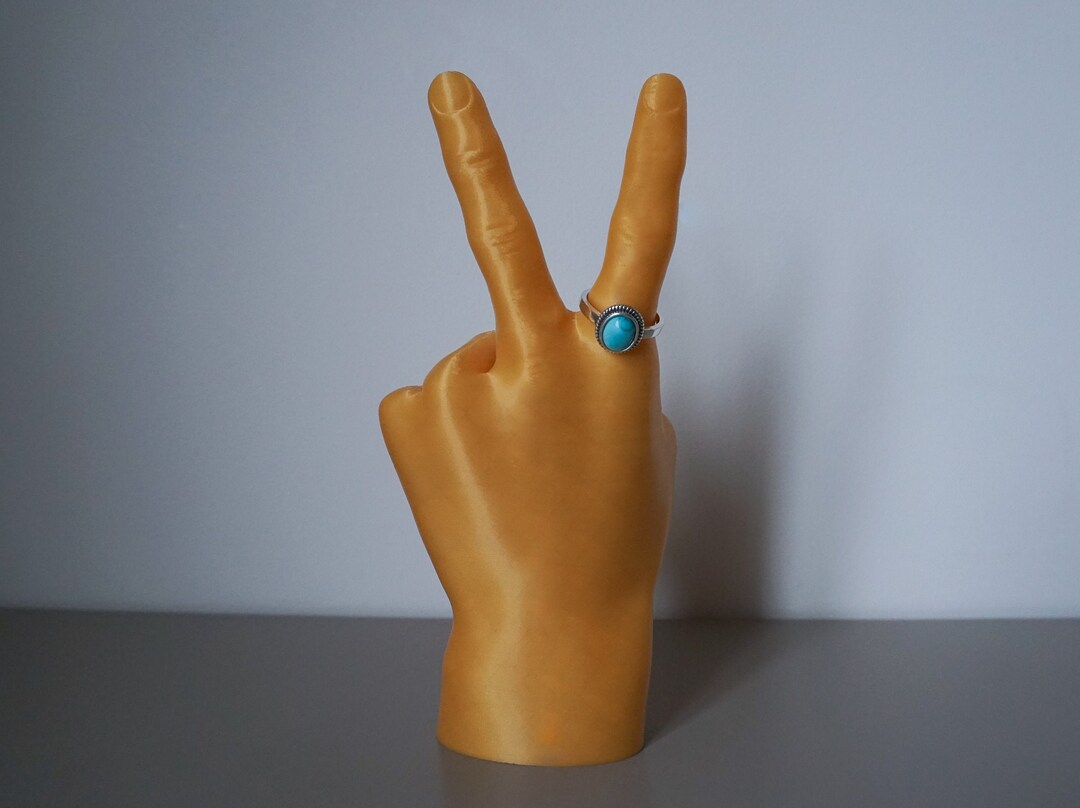 Victory Hand / Peace Sign / Hand Sculpture / Tabletop Object / Decor ...