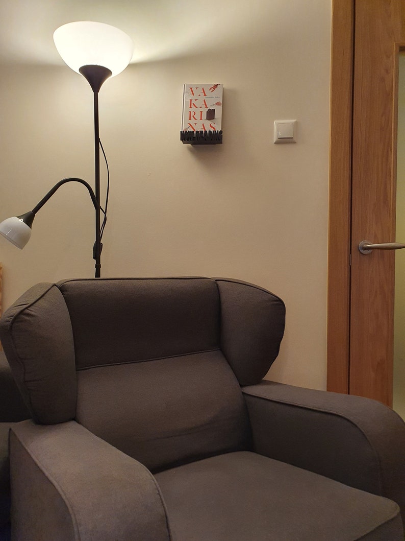 Now Reading Bookshelf / Floating Wall Mount Display / Book - Etsy