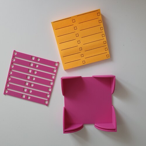 Sticky Note Stencils With Holder 3x3 Post It Notes - Etsy