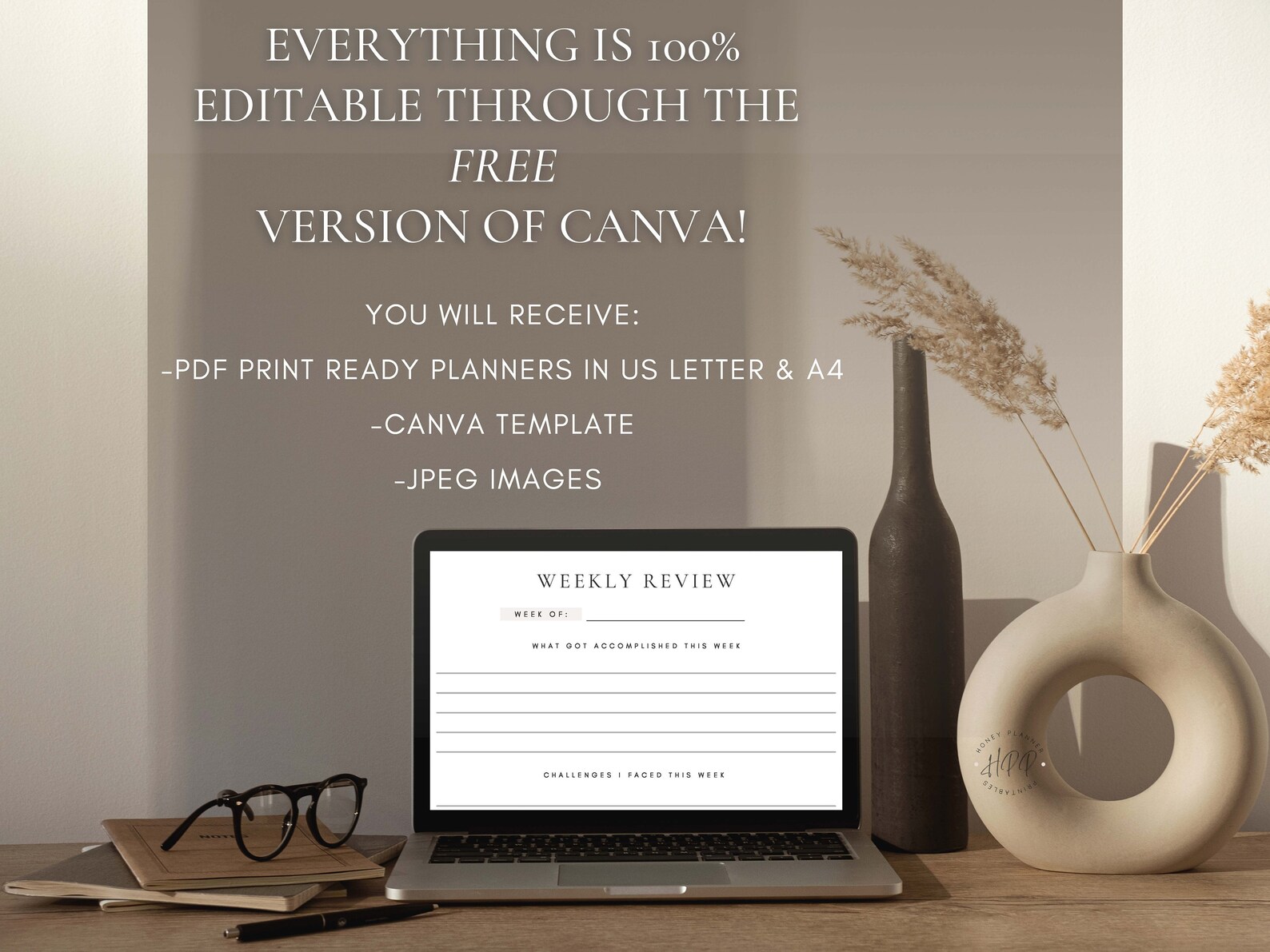 Canva Weekly Planner Printable Template, Time Block Template, Block ...