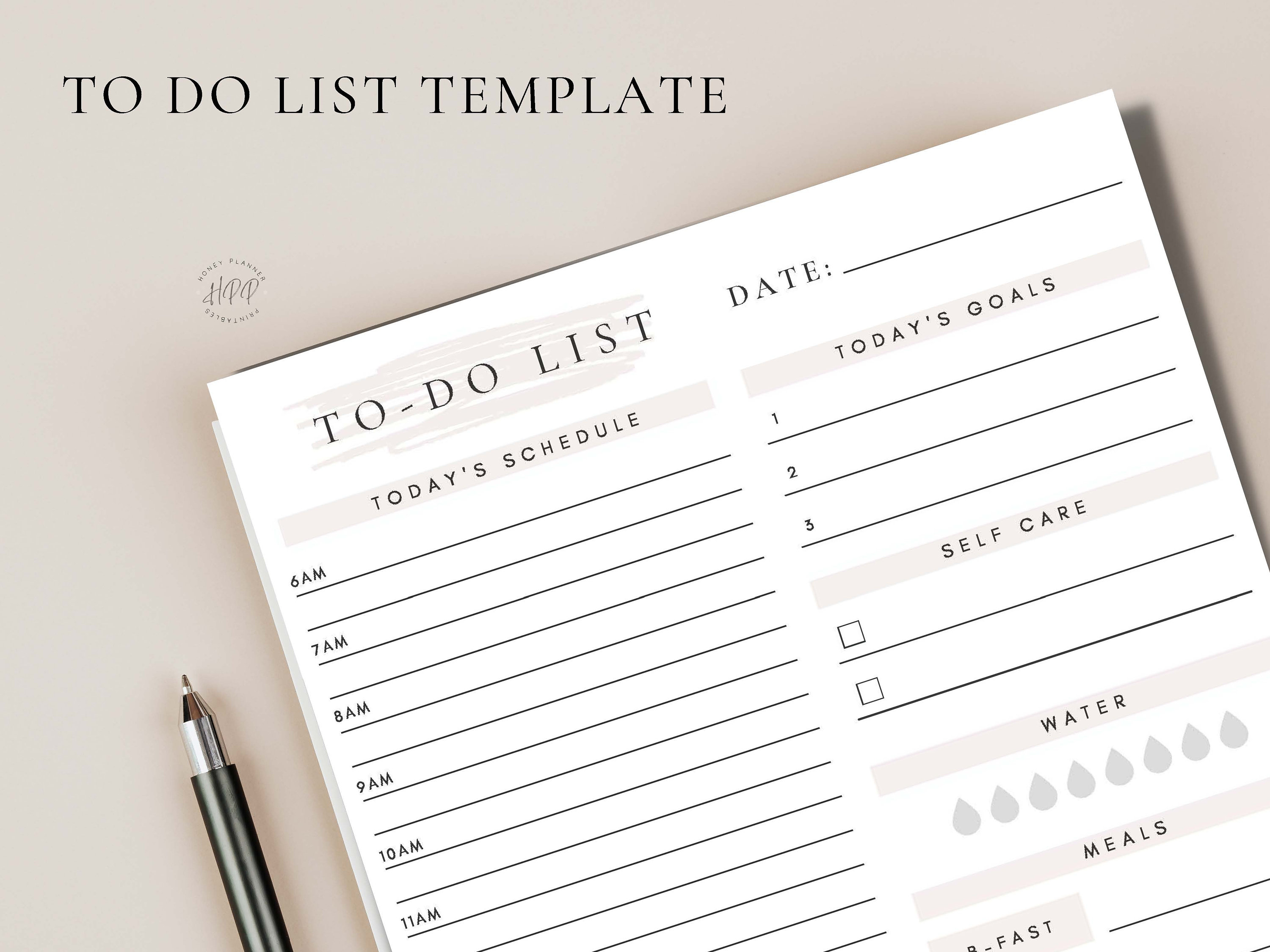 Canva Weekly Planner Printable Template, Time Block Template, Block ...