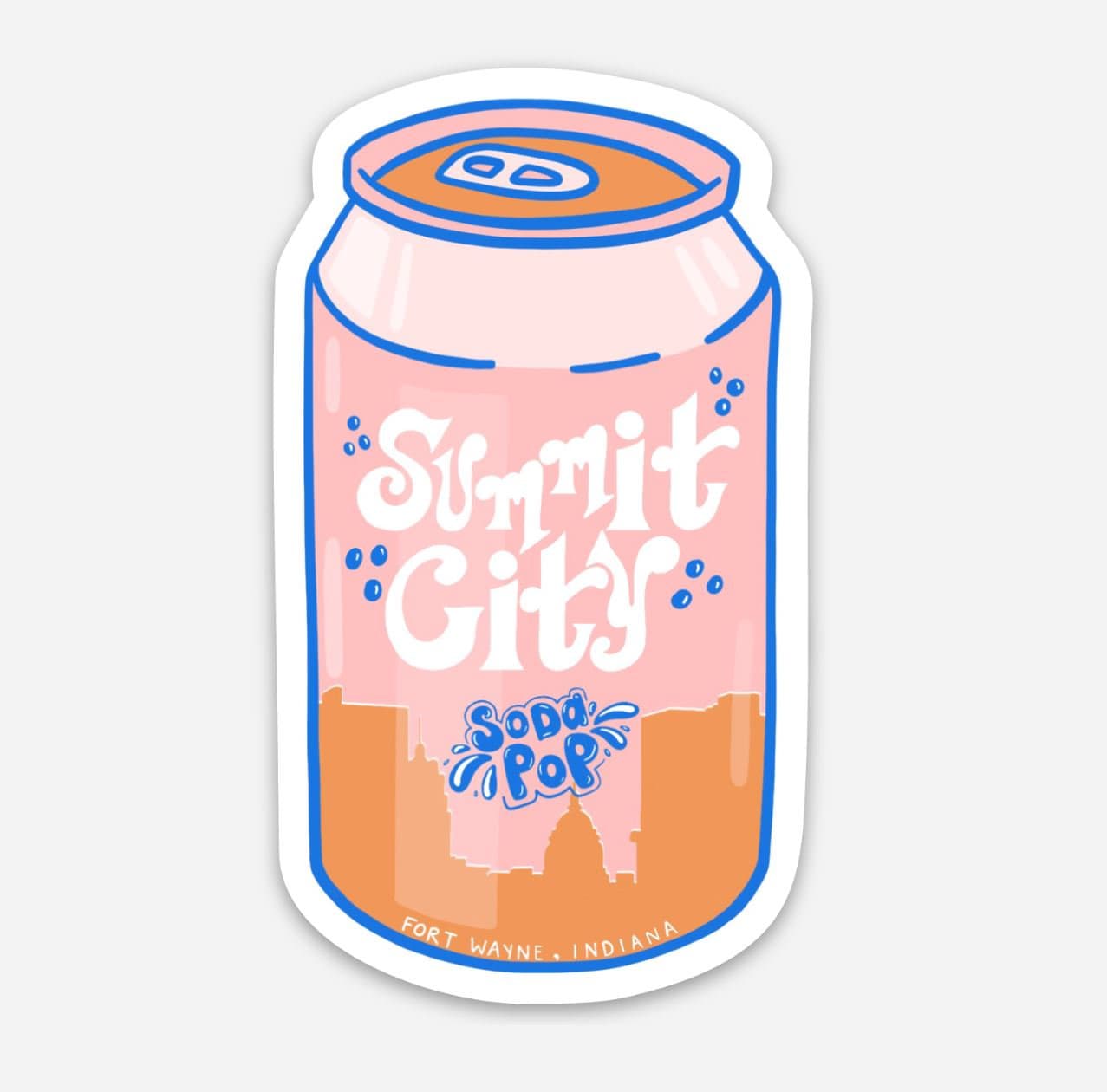Soda Can Sticker Pop Can Sticker Indiana Sticker Individual Stickers ...