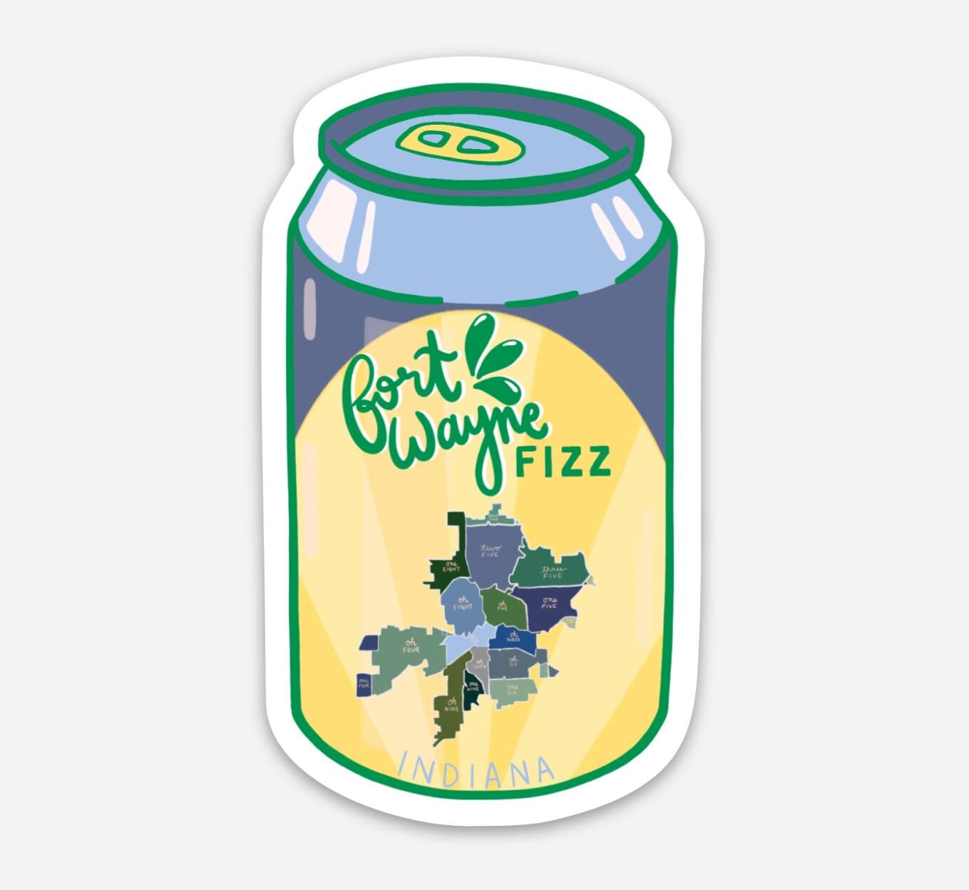 Soda Can Sticker Pop Can Sticker Indiana Sticker Individual Stickers ...
