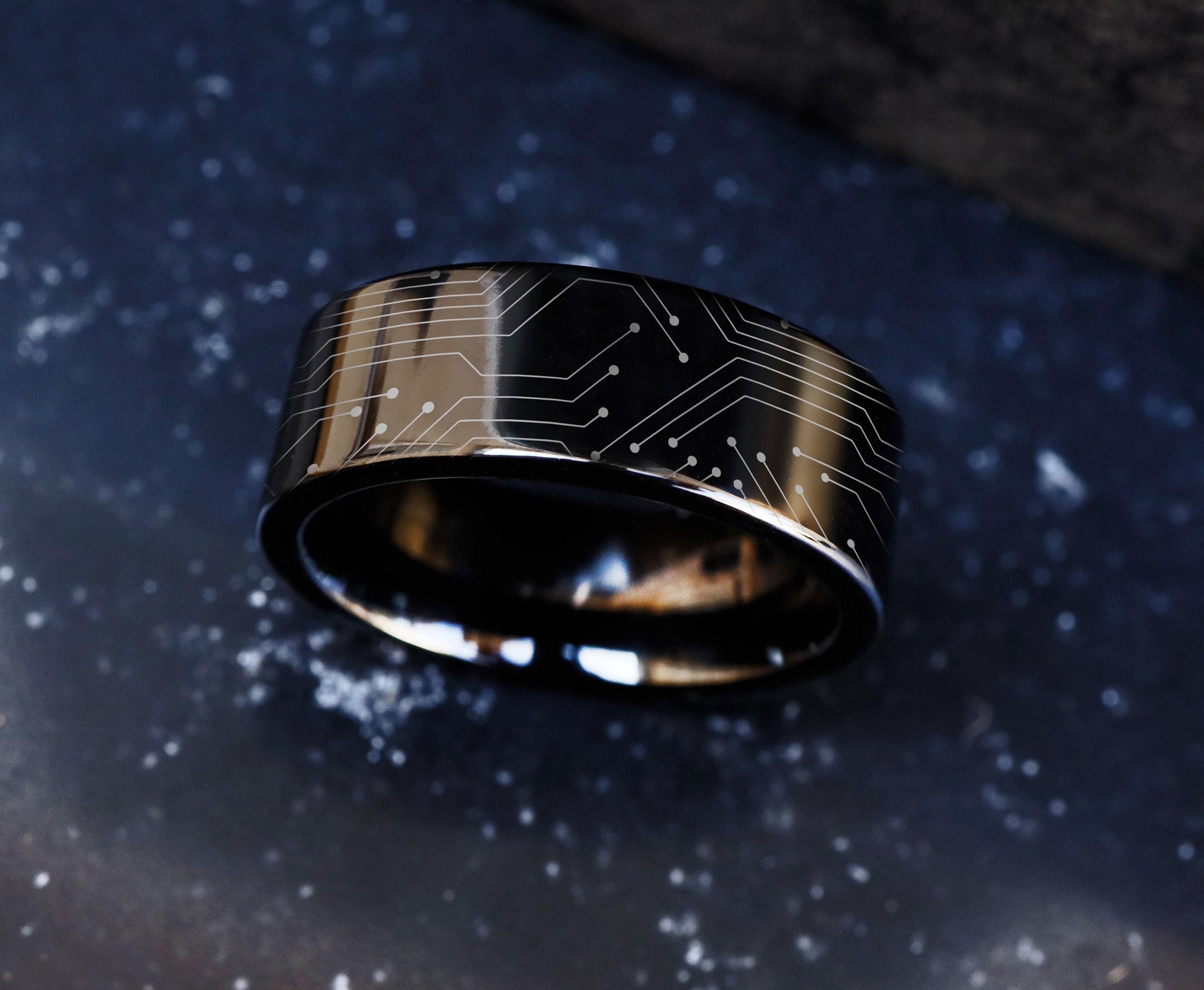 Circuit Board Ring Circuit Board Wedding Band Circuit Board | Etsy