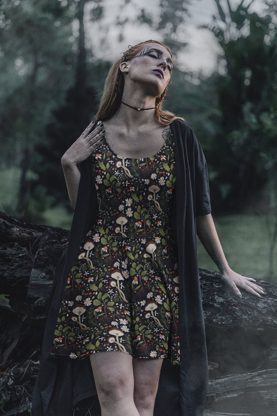 Mushroom Forager Skater Dress - Etsy