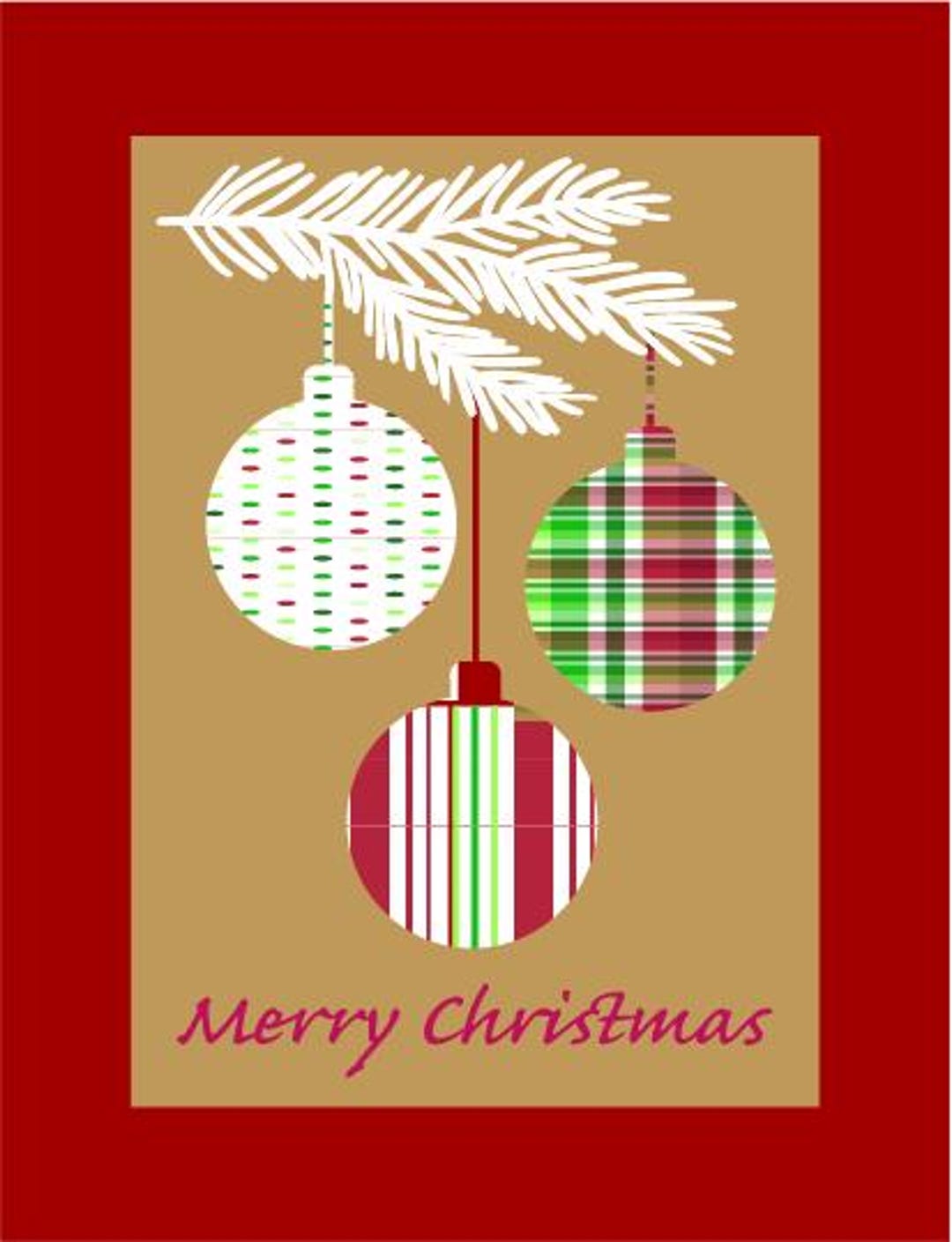 5x7 Inch Christmas Card Template SVG. Very Easy to Cut and Assemble ...