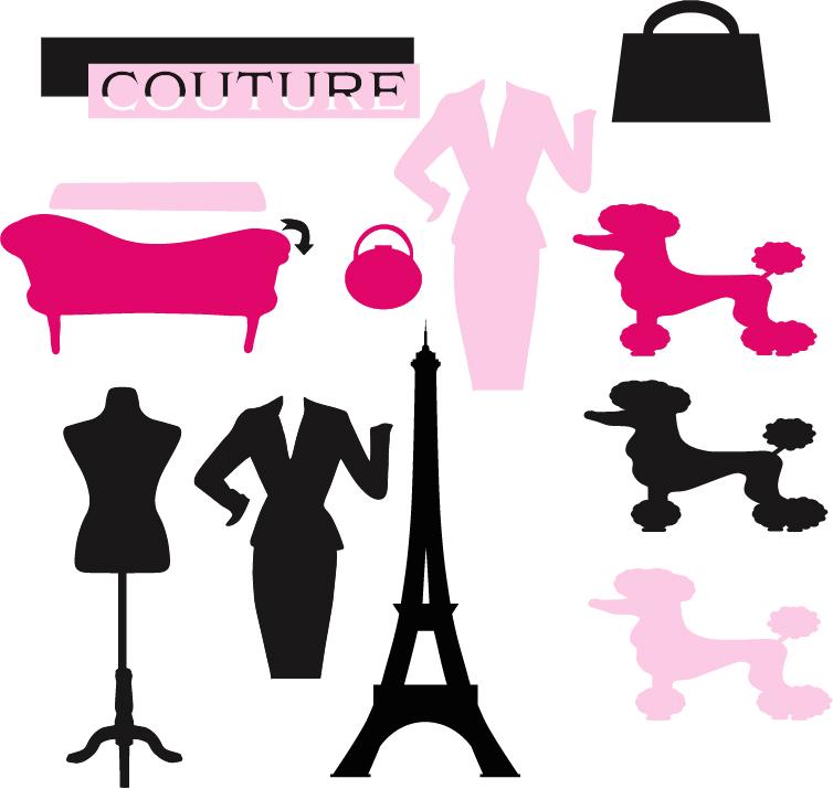 SVG Files Paris Fashion Designer and Couture Icons - Etsy