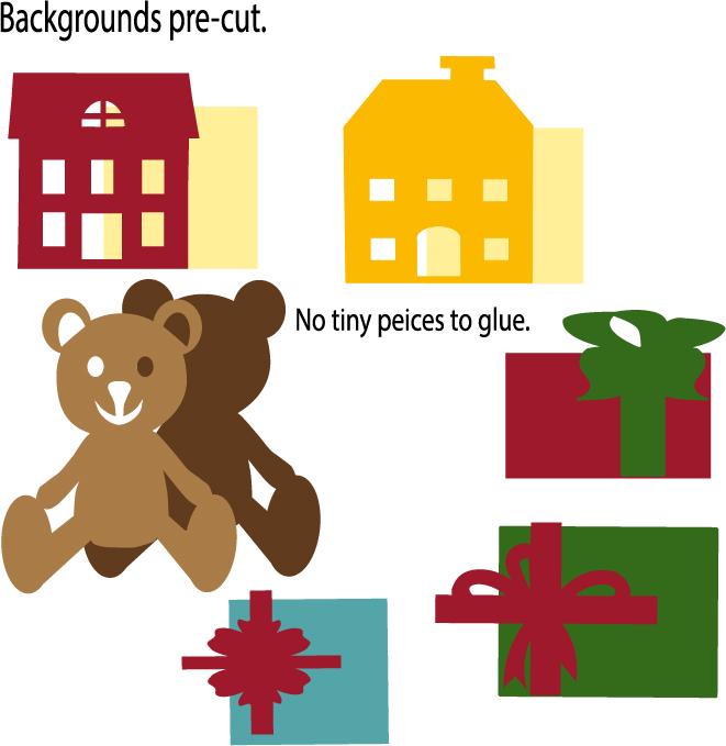 Christmas Toy Shop Shadow Box 10x10” Template. Perfect Holiday Craft ...