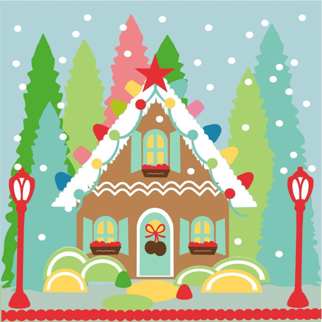 Gingerbread House Kit- Precise Svg Files for Cricut and Silhouette ...