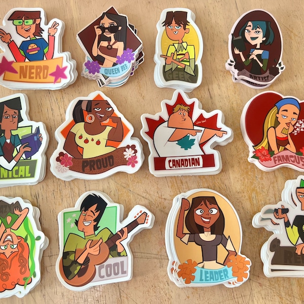 Total Drama Island Stickers - Etsy