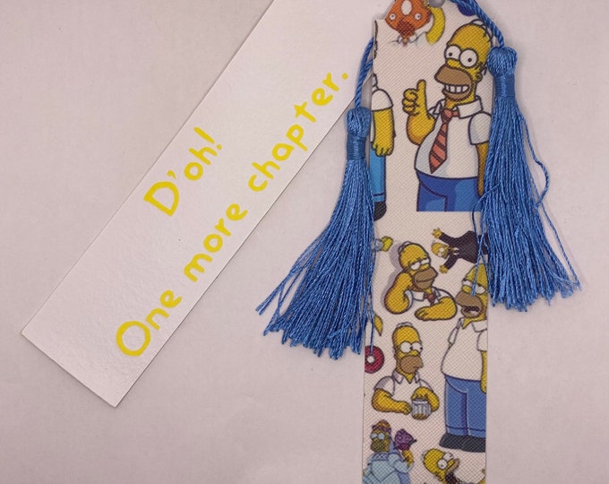 Homer Simpson, Doh, Simpsons TV Show Bookmark - Etsy