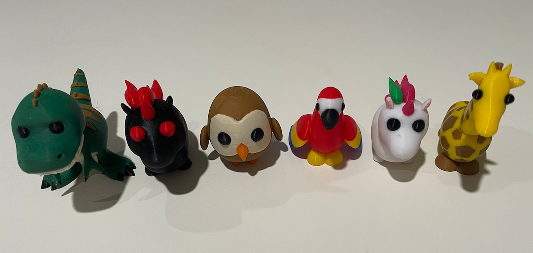 Roblox Adopt Me Pets 3D Printed Multi-color Physical Pets - Etsy