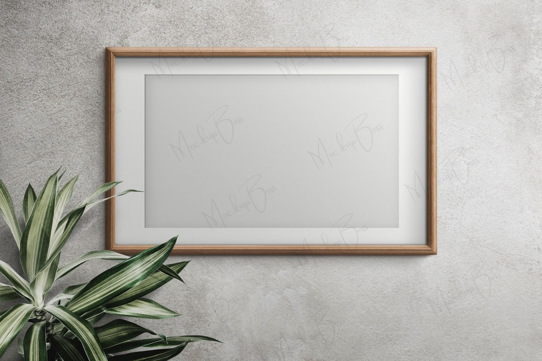 Mockup Frame, Horizontal Frame Mockup, Landscape Frame, Frame Mock Up ...