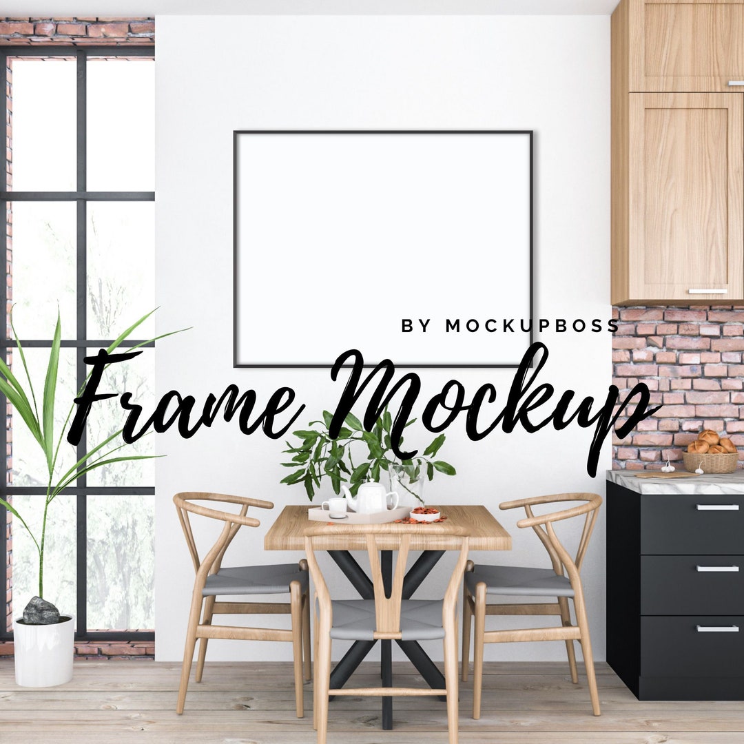 Kitchen Mockup, Frame Mockup, Poster Mockup, Mockup Frame, Photo Frame ...