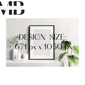 Frame Mockup, Black Frame Mockup, Mockup Frame, Wall Art Mockup, Frame ...