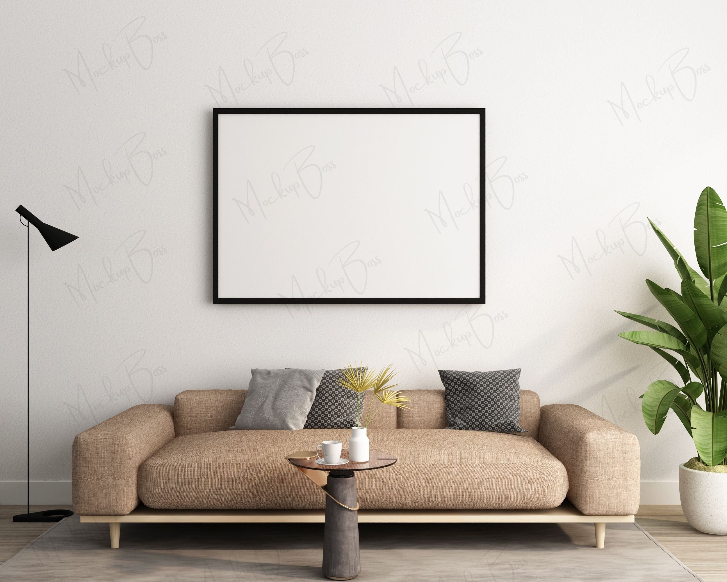 Frame Mock Up Living Room Mockup Frame Mockup Mockup Frame - Etsy