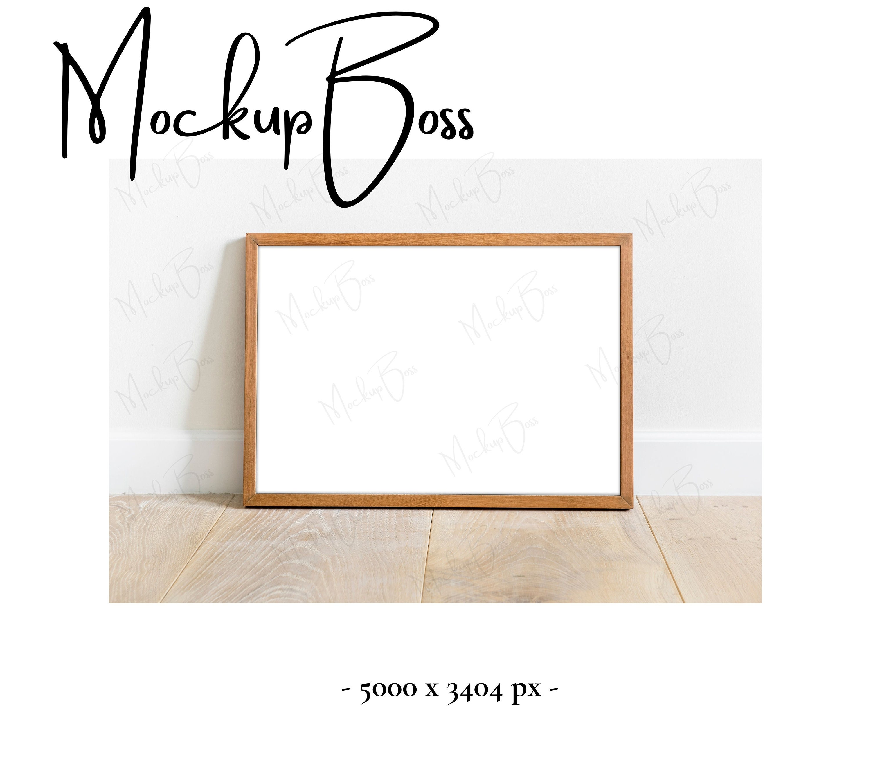 Frame Mockup Landscape Frame Mockup Frame Wood Frame | Etsy