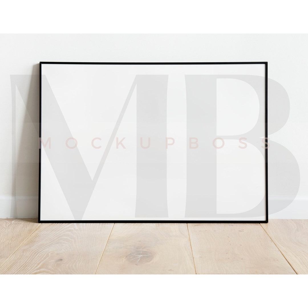 Horizontal Frame Mockup Mockup Frame Frame Mock Up Black - Etsy