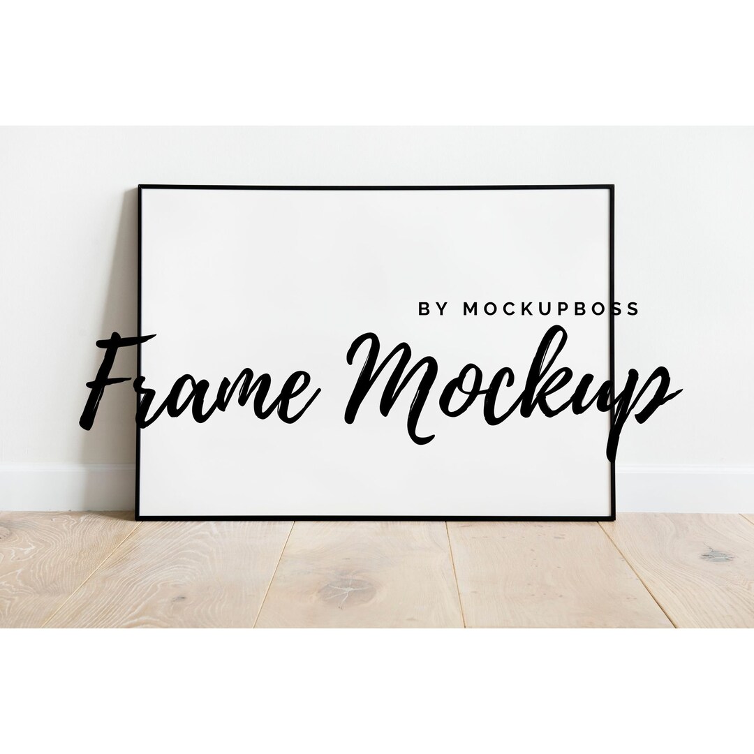 Horizontal Frame Mockup, Mockup Frame, Frame Mock Up, Black Frame ...