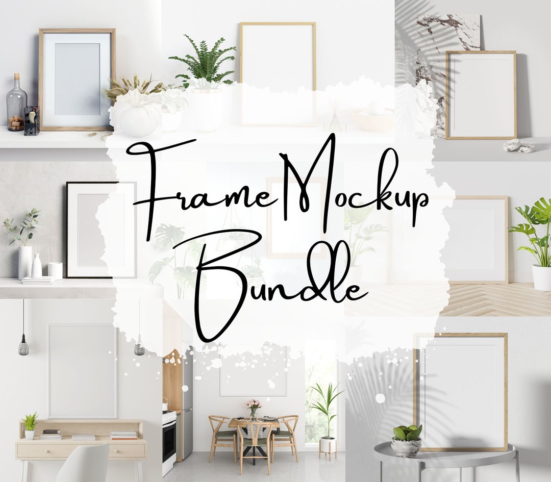 Frame Mockup Bundle Frame Mockup Boho Frame Mock Up - Etsy