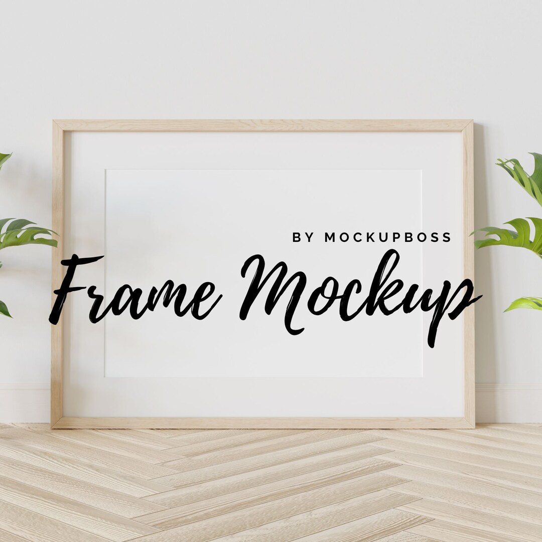 Frame Mockup, Horizontal Mockup Frame, Landscape Frame Mock Up, Poster ...
