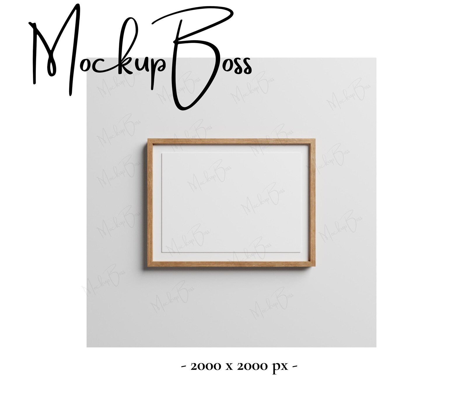 Landscape Frame Mockup Mockup Frame Frame Mockup Horizontal | Etsy