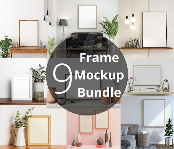 Frame Mockup Bundle Mockup Frame Frame Mock Up Interior | Etsy