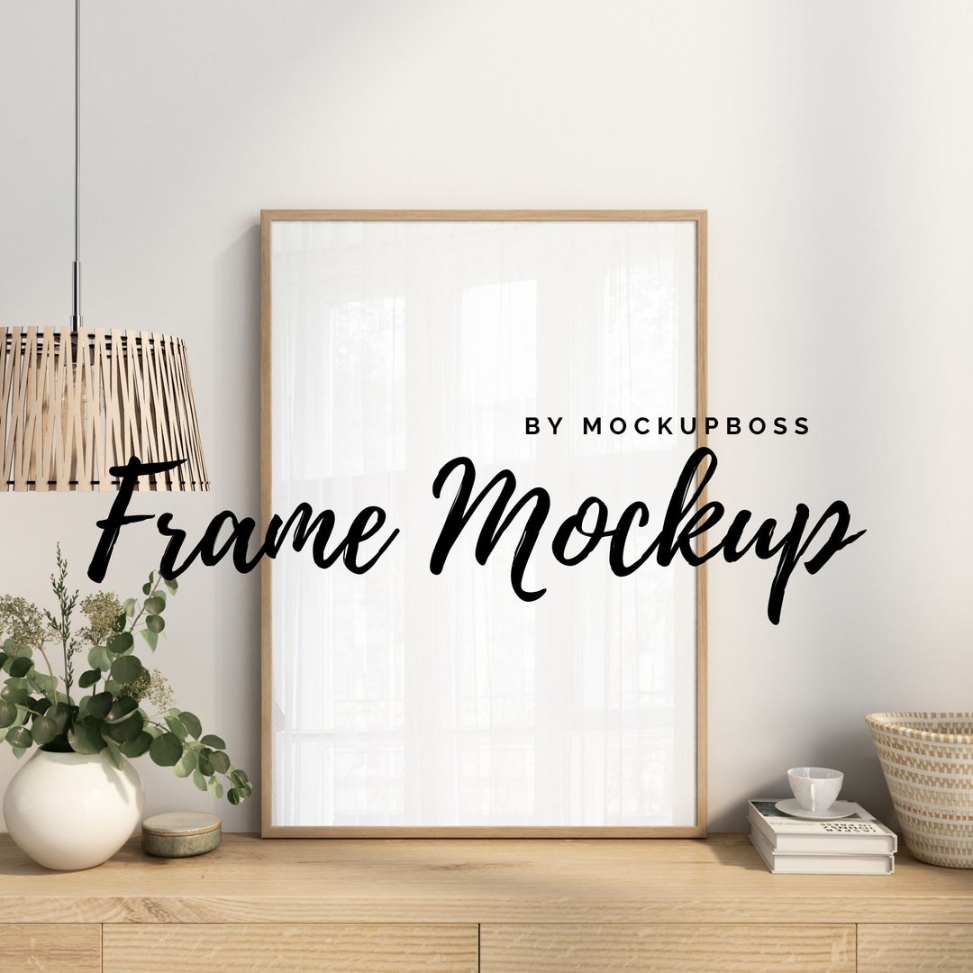 Frame Mockup, Mockup Frame, Frame Mock Up, Wood Frame Mockup, Artwork ...