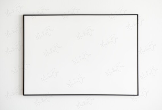 Black Frame Mockup Horizontal Frame Mock Up Styled Stock | Etsy