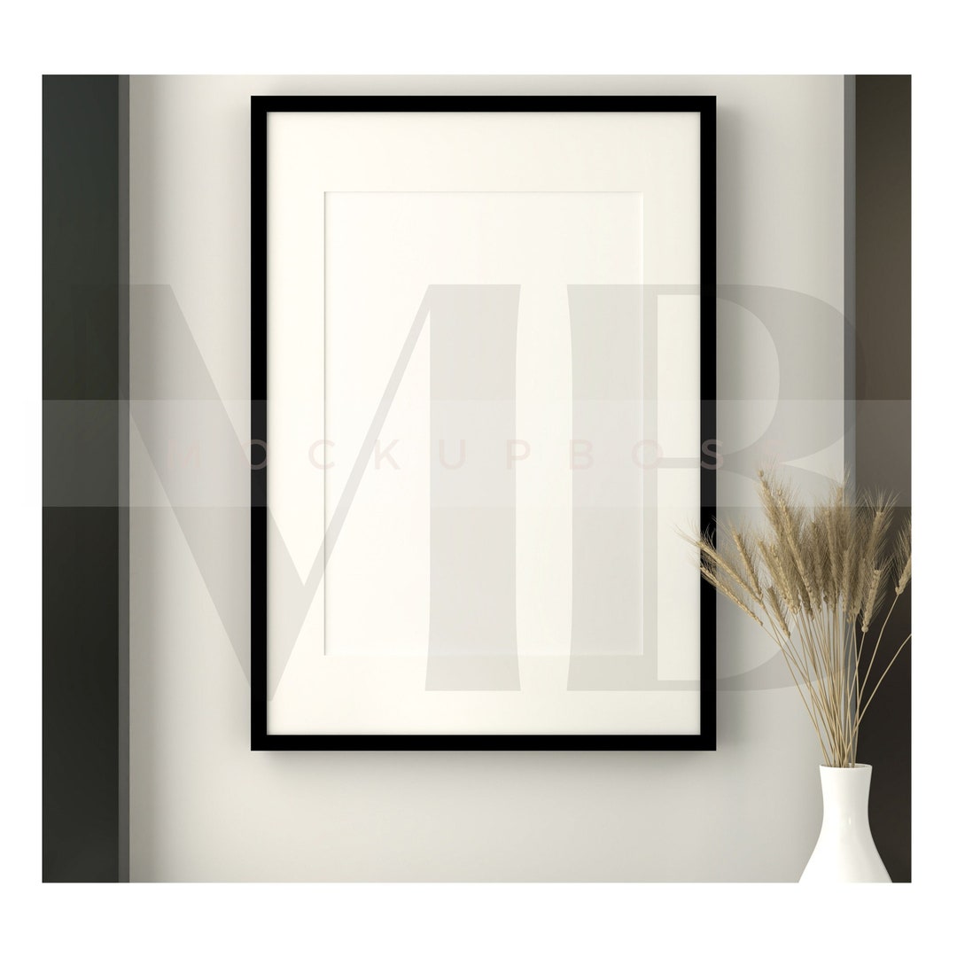 Frame Mockup, Mockup Frame, Frame Mock Up, Black Frame Mockup, Artwork ...