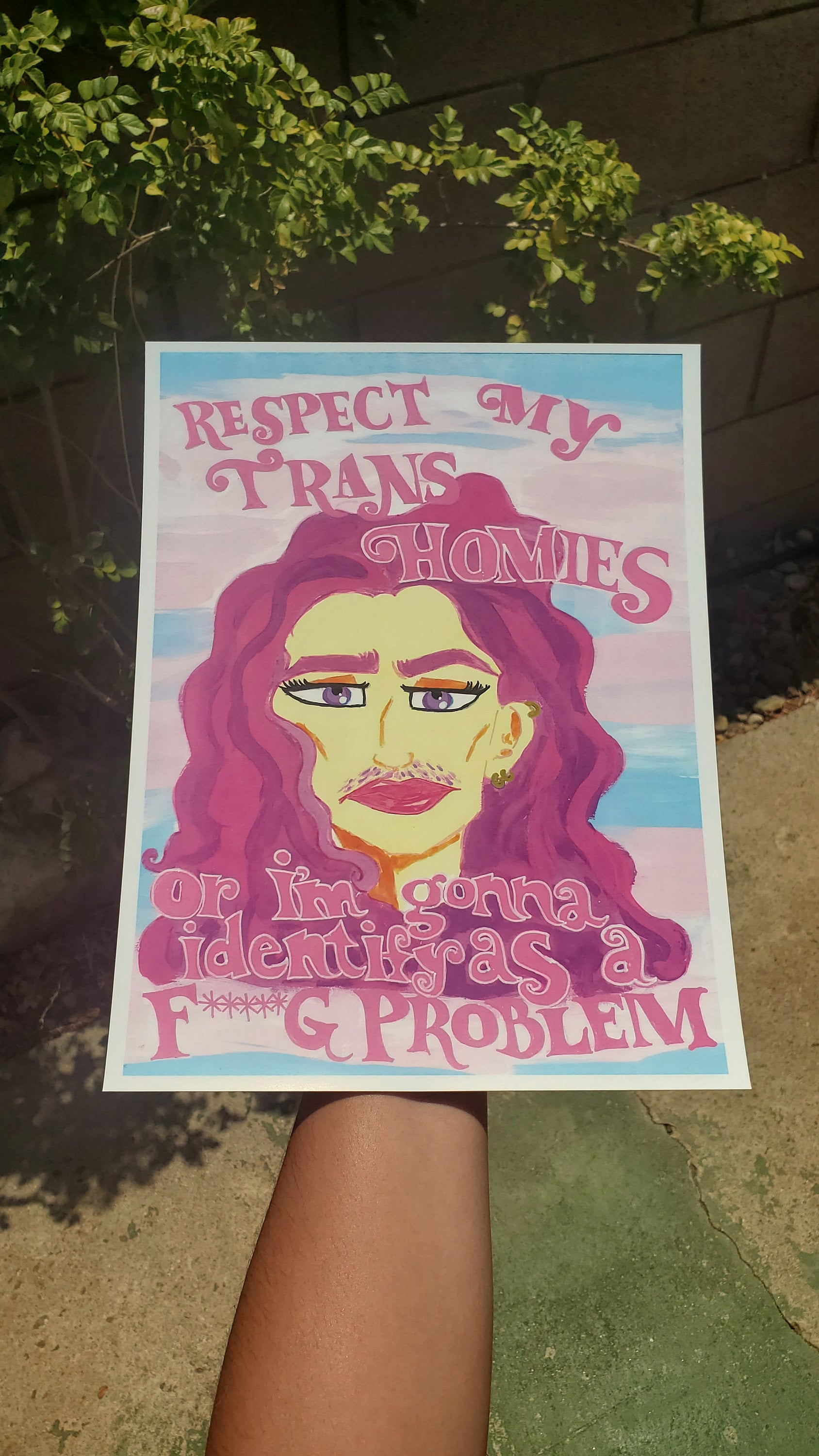 Respect My Trans Homies Print - Etsy