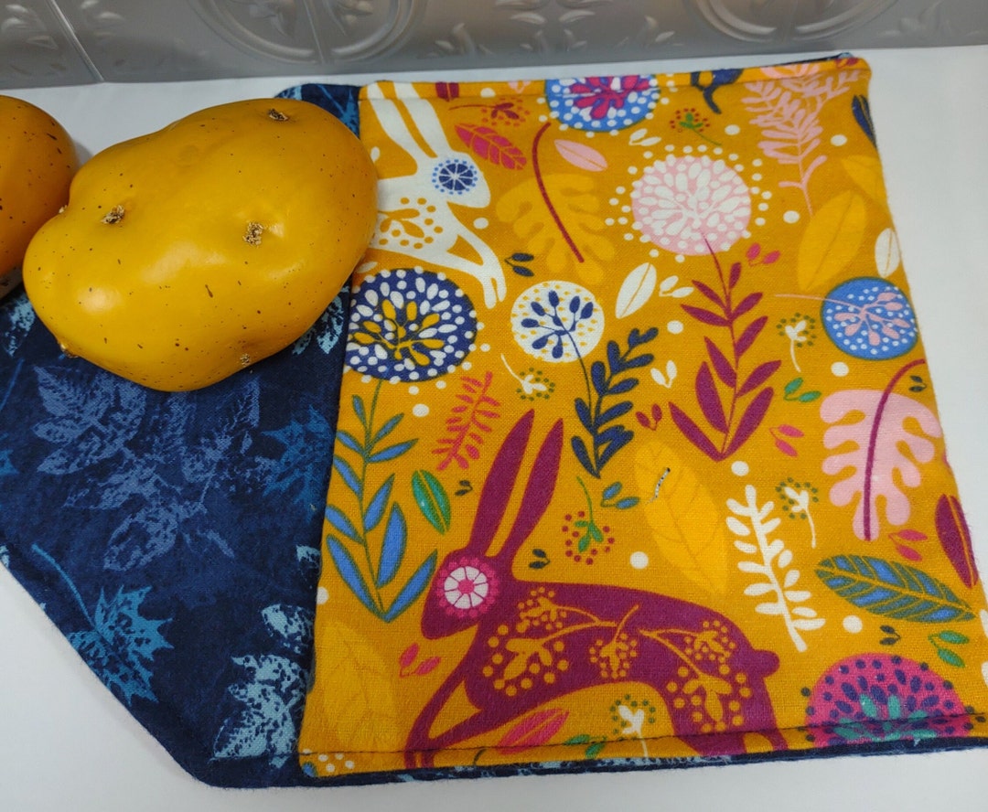 Microwavable Potato Bag Handmade Reusable Pouches Cooking Bag for ...