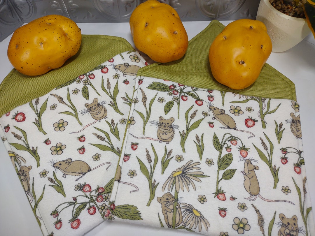 Microwavable Potato Bag Handmade Reusable Pouches Cooking Bag for ...