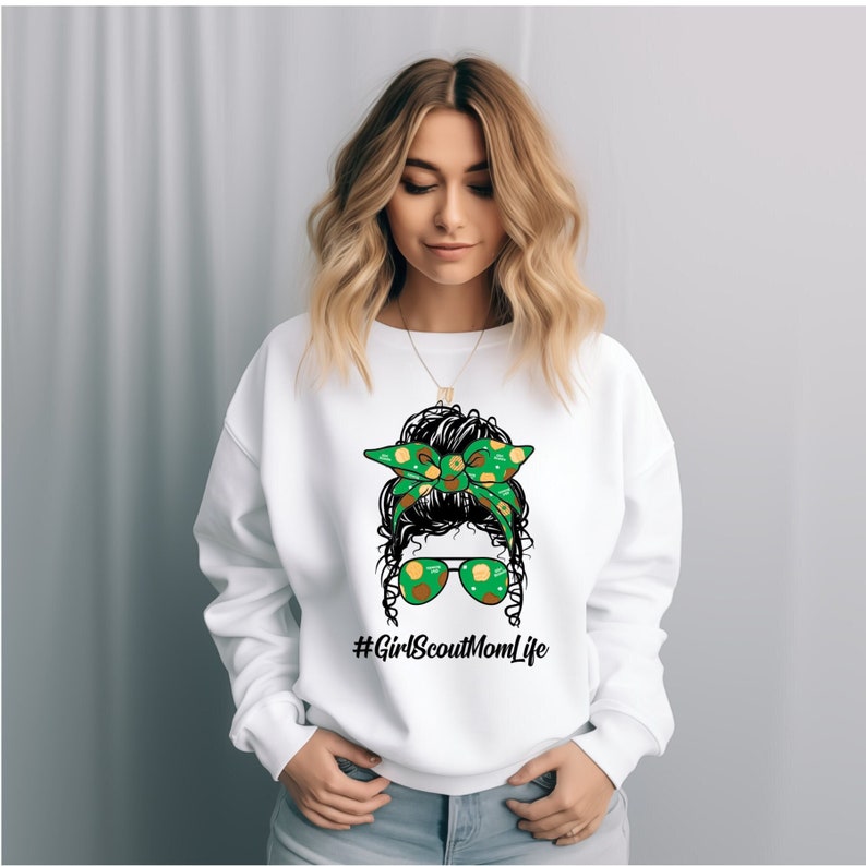 Girl Scout Png Girl Scout Mom Png Girl Scout Life Svg Messy Bun Girl