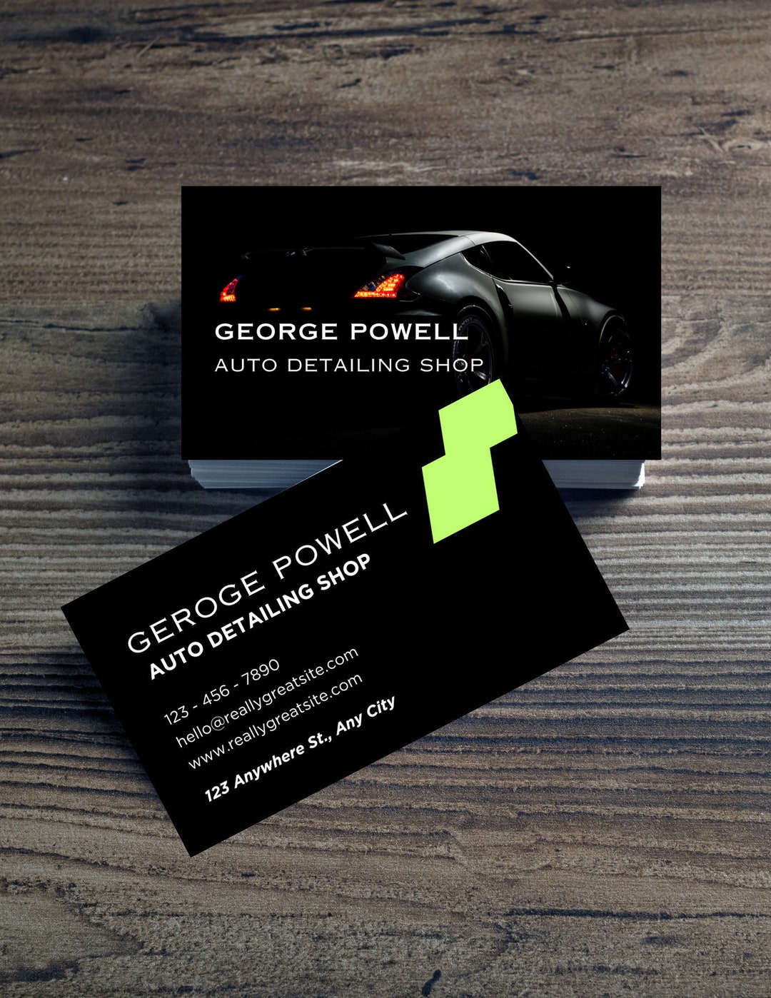 Minimalist Business Card for Cars Canva Template, Editable Business ...