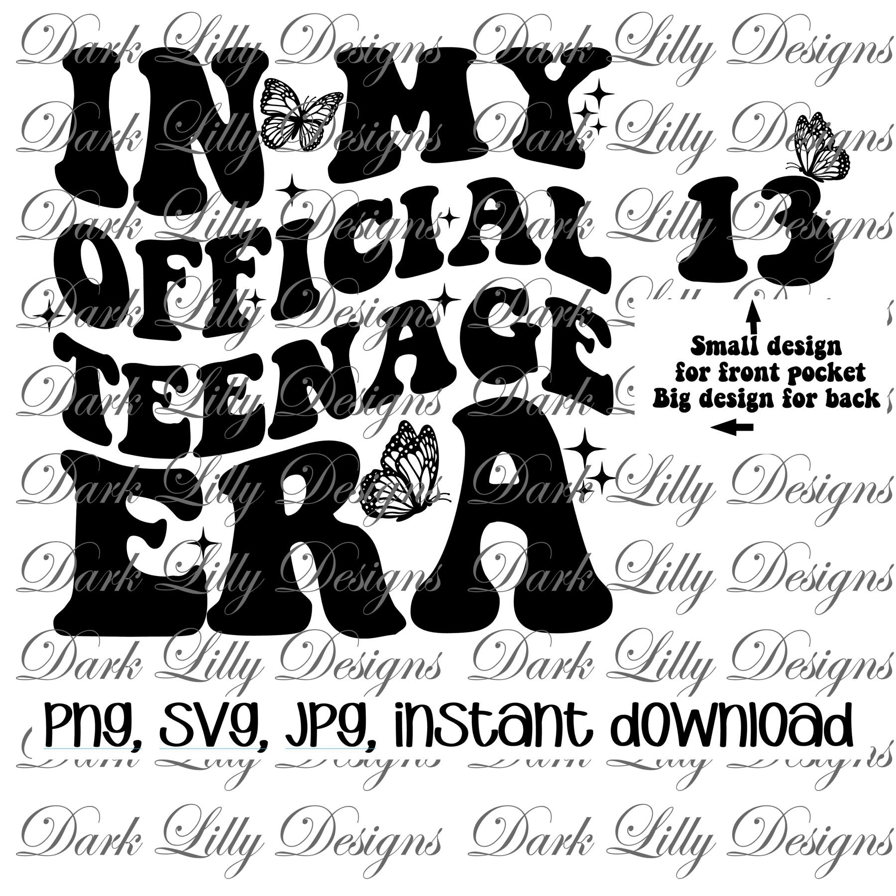 In My Official Teenage Era Svg, Teenage Era Svg, 13 Teenage Era Svg ...