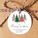 Editable Winter Christmas Party Thank You Favor Tag Template Instant ...