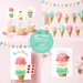 Editable Ice Cream Gable Box Label Template Instant Download - Etsy