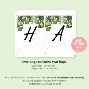 Printable Party Animals Happy Birthday Banner Template Instant Download ...