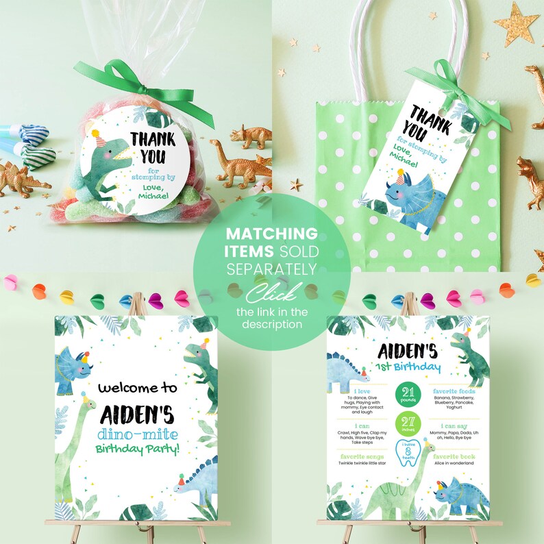 Printable Dinosaur Happy Birthday Banner Template Instant - Etsy