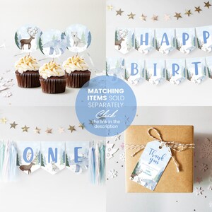 Editable Winter Wonderland Treat Bag Topper, Polar Bear Winter Theme ...