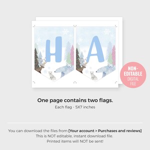 Printable Winter Wonderland Banner Polar Bear Winter Theme - Etsy