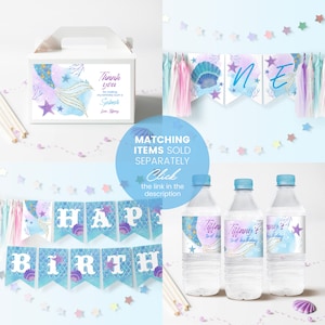 Editable Mermaid Backdrop Welcome Banner Instant Download, Printable ...