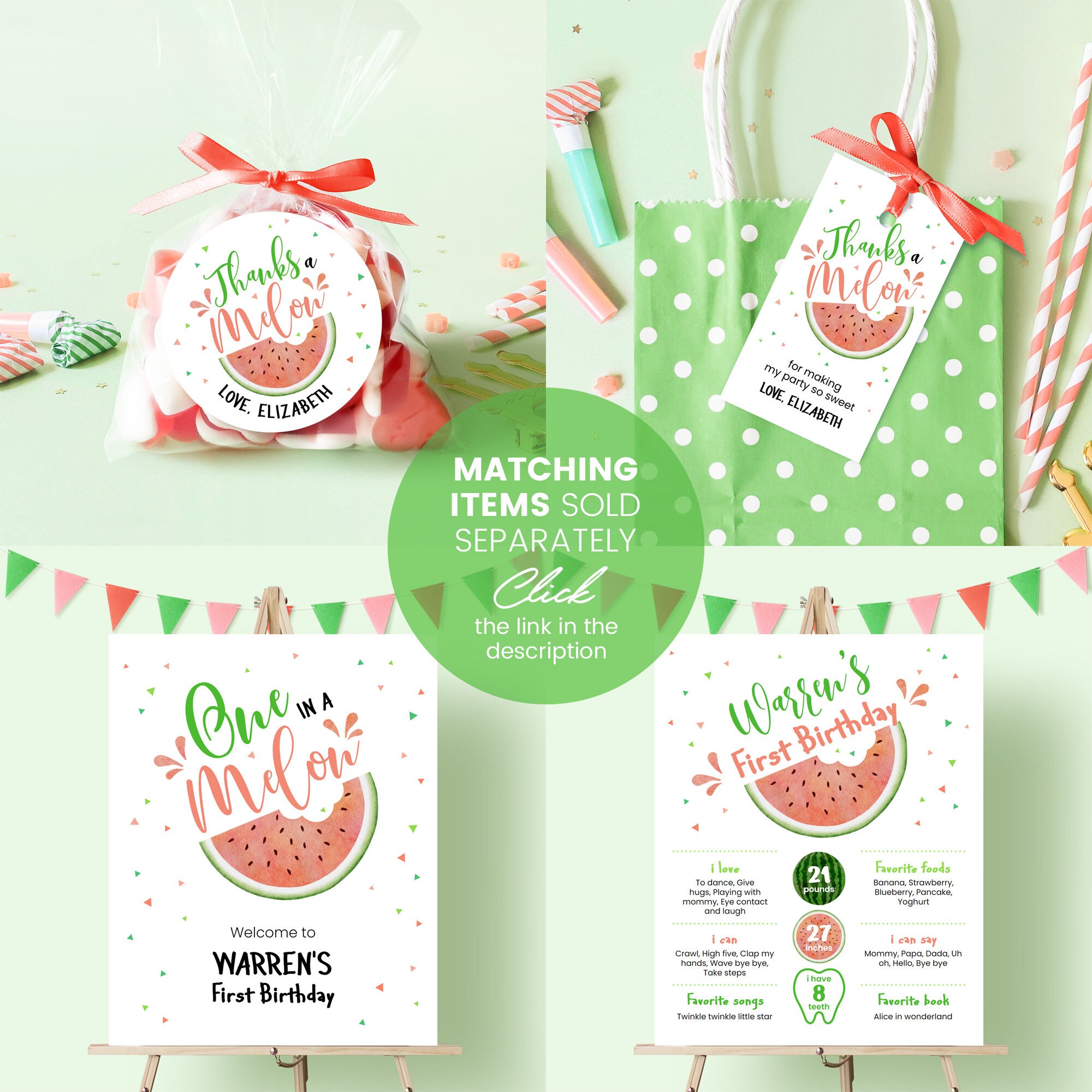 Printable Watermelon Birthday Party Hat Instant Download - Etsy